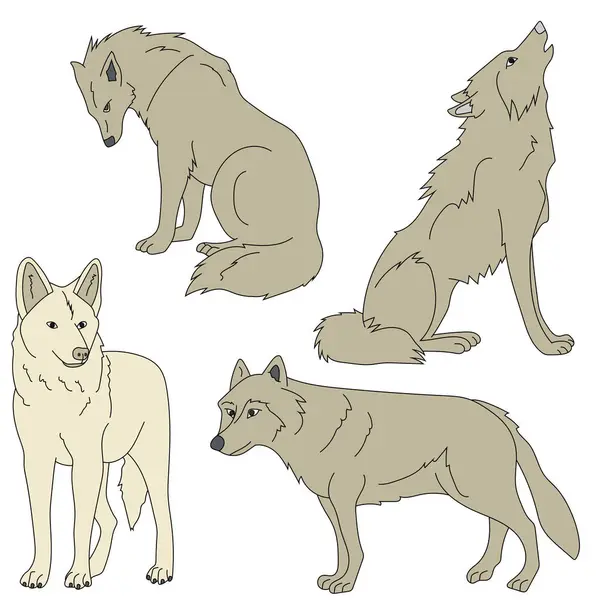 Wolf Clipart Doodle Animals Clipart Cartoon Wild Animals Clipart Lovers ...