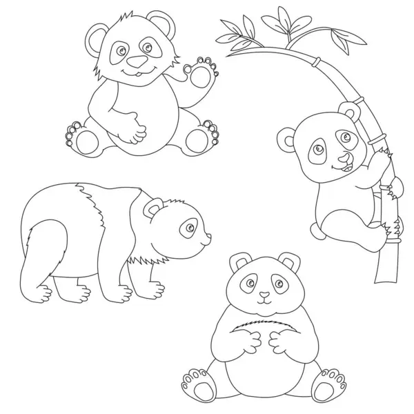 Panda Clipart Doodle Animals Clipart Cartoon Wild Animals Clipart ...