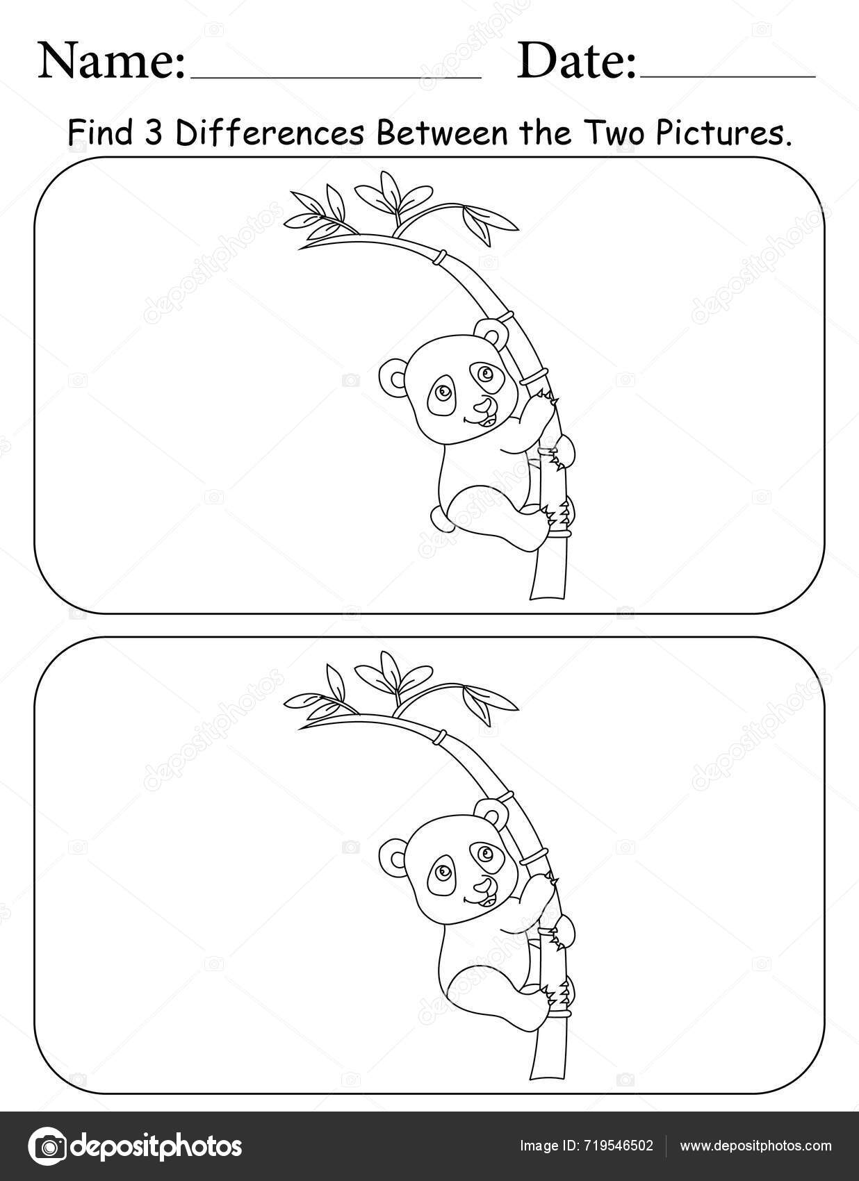 Panda Puzzle Printable Activity Worksheet Kids Educational Resources ...