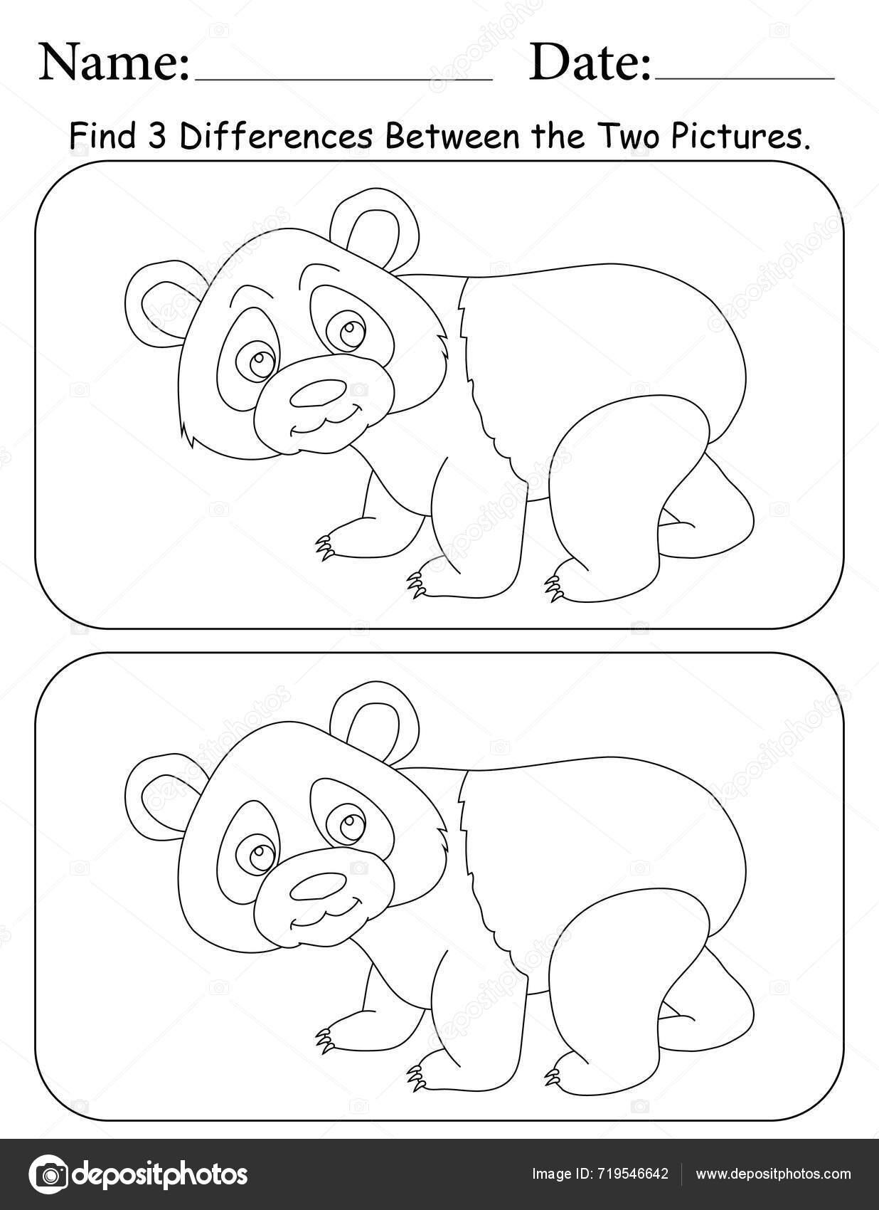 Panda Puzzle Printable Activity Worksheet Kids Educational Resources ...