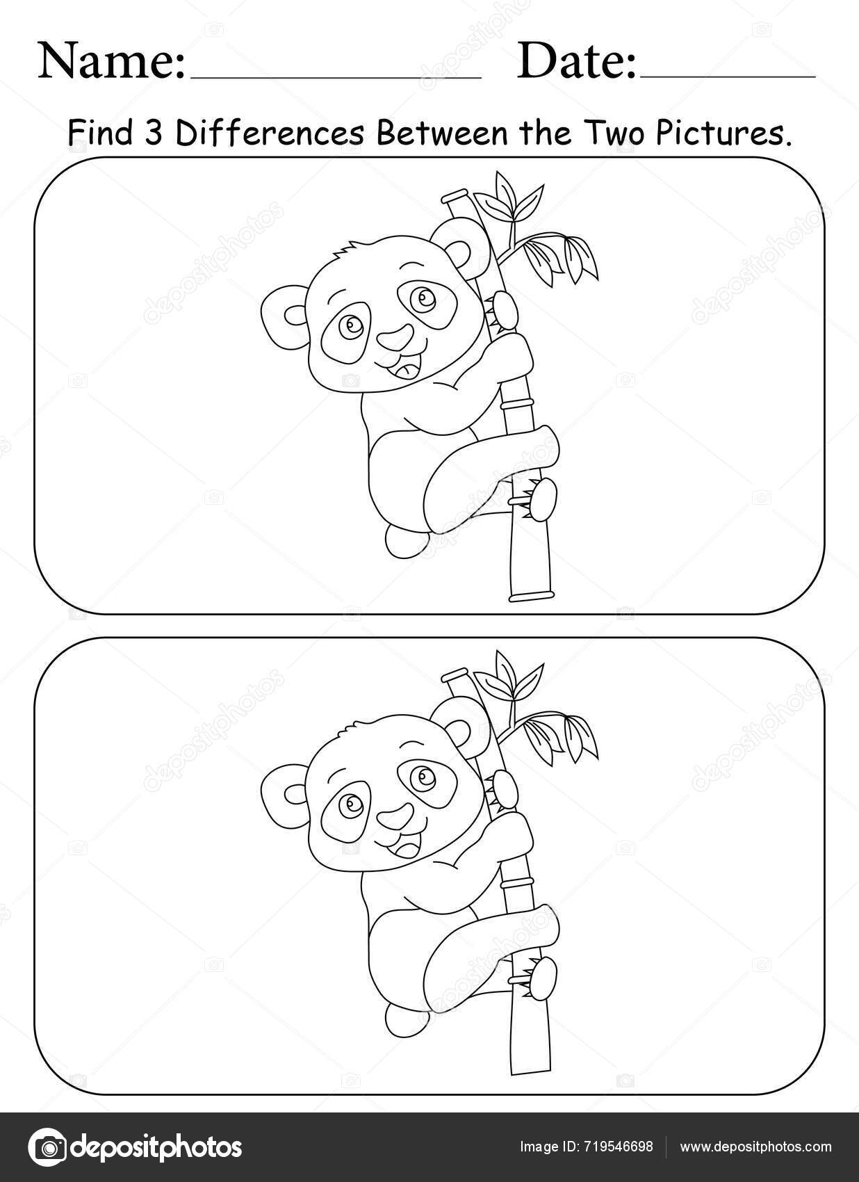 Panda Puzzle Printable Activity Worksheet Kids Educational Resources ...