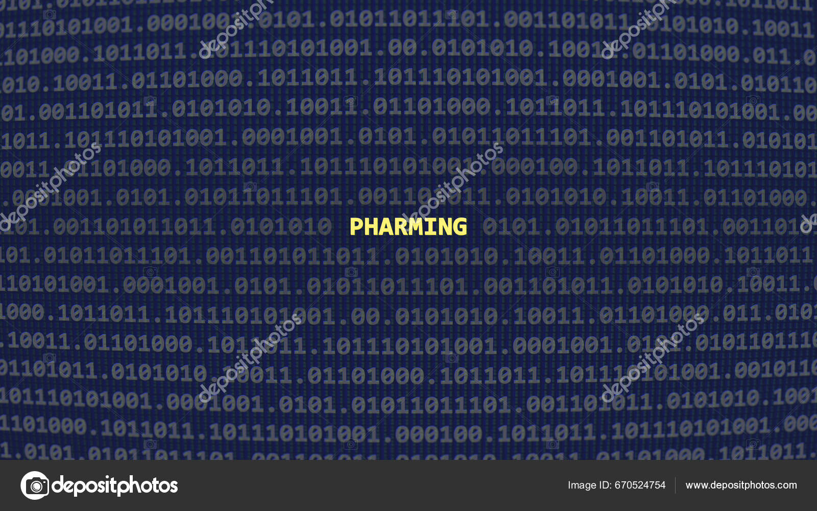 Cyber Attack Pharming Vulnerability Text Binary System Ascii Art Style ...