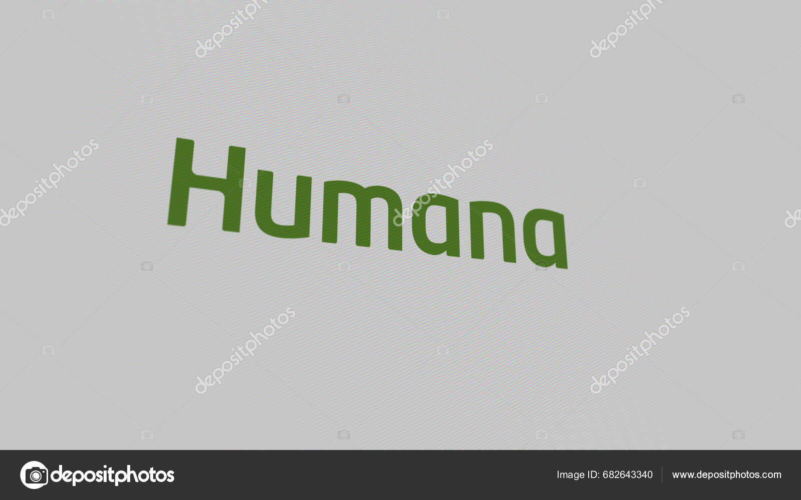 Logo Humana White Wall Screens Humana Brand Device – Stock Editorial ...