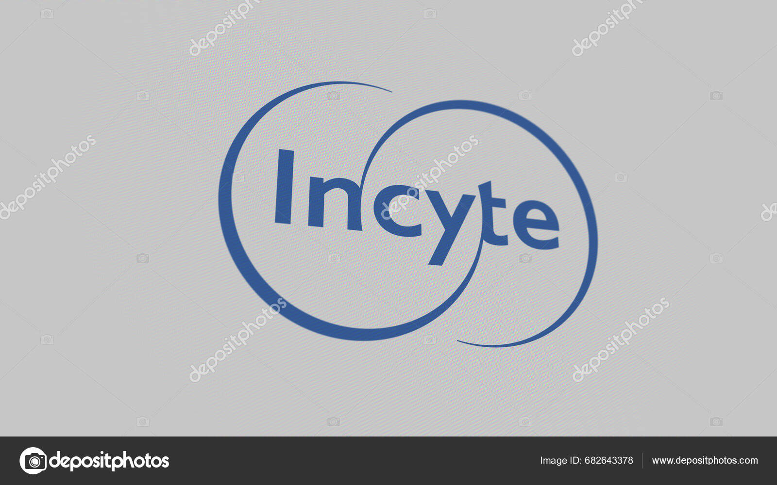 Logo Incyte White Wall Screens Incyte Brand Device – Stock Editorial ...
