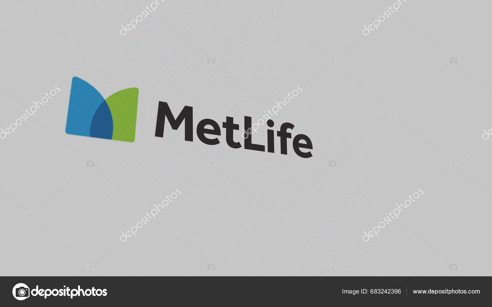 Logo Metlife White Wall Screens Metlife Brand Device – Stock Editorial ...