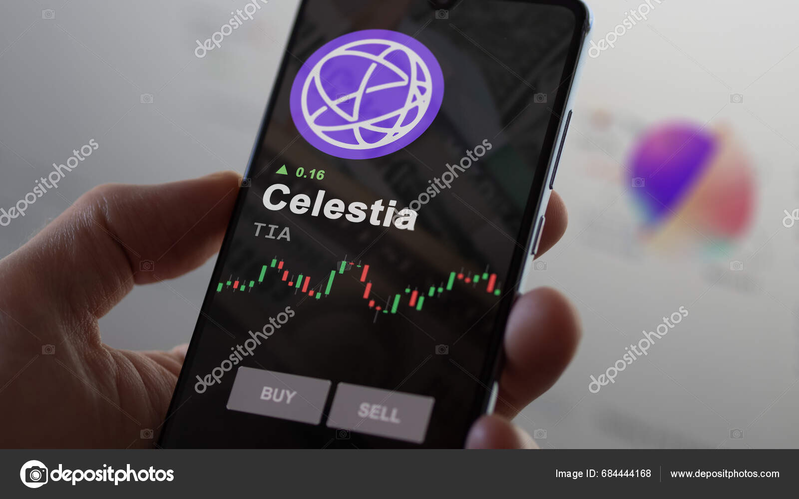 October 30Th 2023 Investor Analyzing Price Celestia Token Crypto Tia — Stock Editorial Photo ...