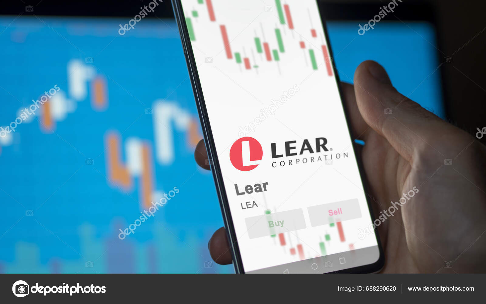 November 20Th 2023 Logo Lear Giant White Screen Brand Device – Stock ...