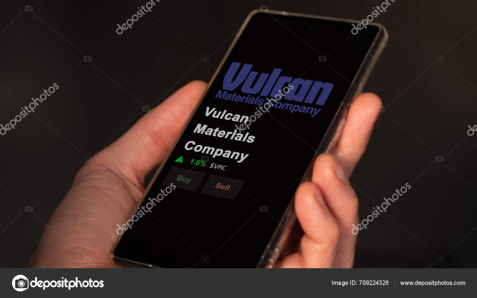 January 15Th 2024 Logo Vulcan Materials Company Screen Exchange Vulcan — Stock Editorial Photo ...