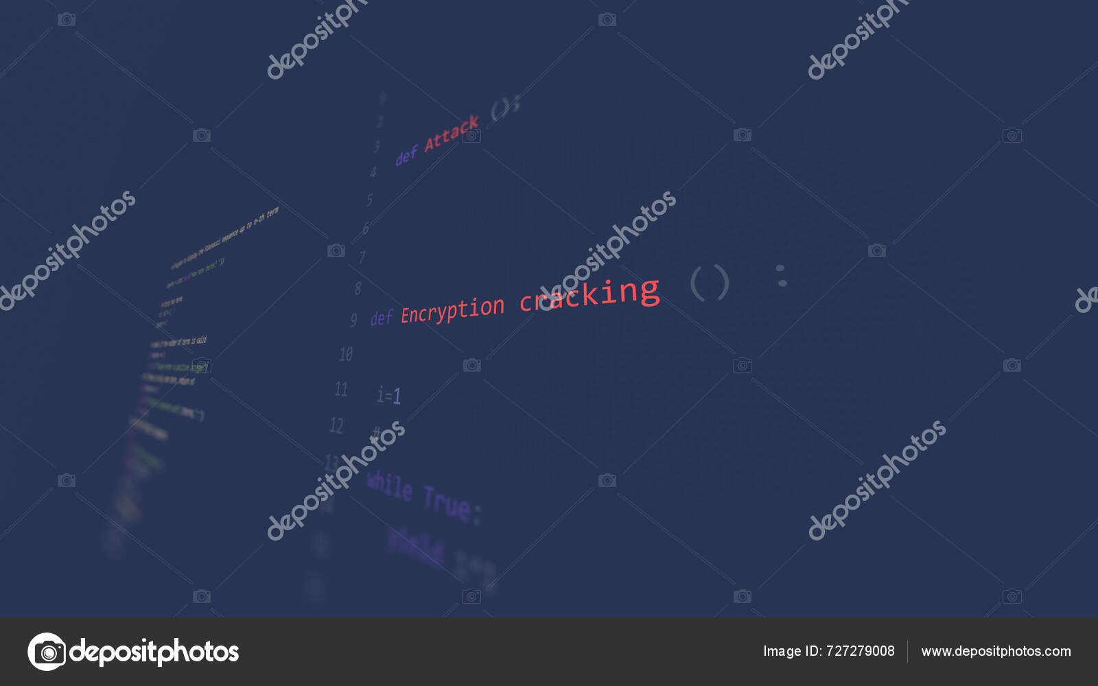 Cyber Attack Encryption Cracking Text Foreground Screen Hands Anonymous ...