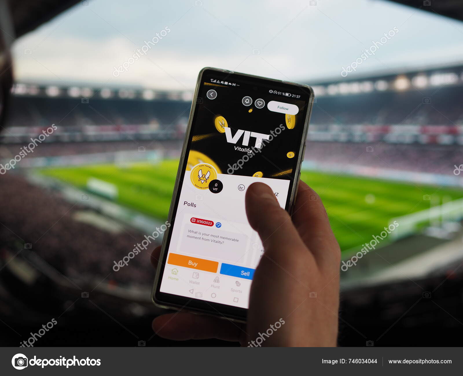Sep 10Th 2024 Fan Vitaly Looks His Team's Token Vit — Stock Editorial ...