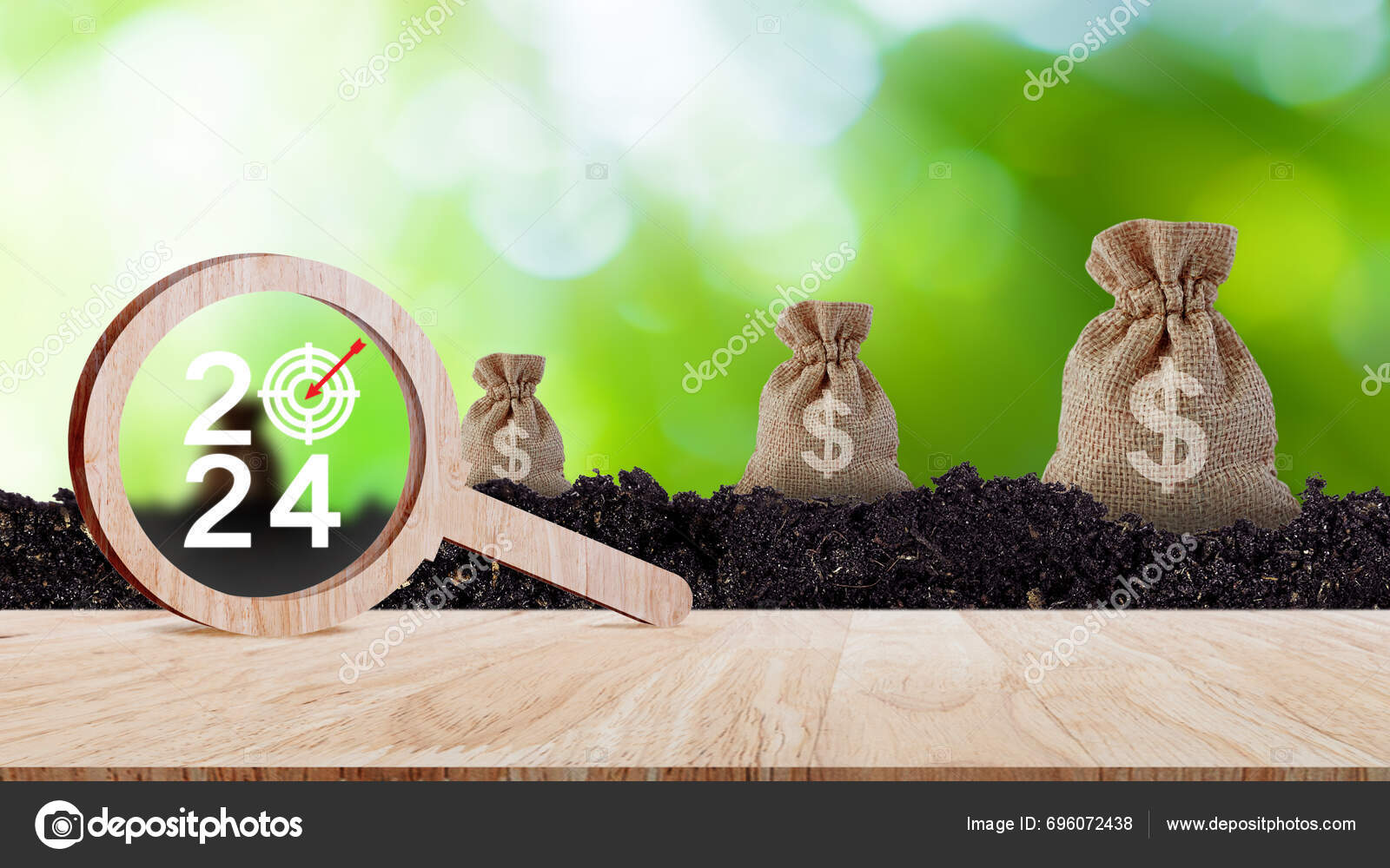 Happy New Year 2024 Business Concept Banner 2024 Year Number — Stock ...