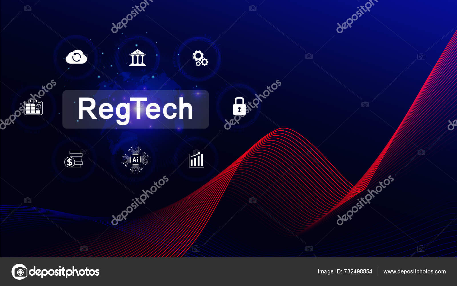 Regtech Regulatory Technology Concept Management Regulatory Processes ...
