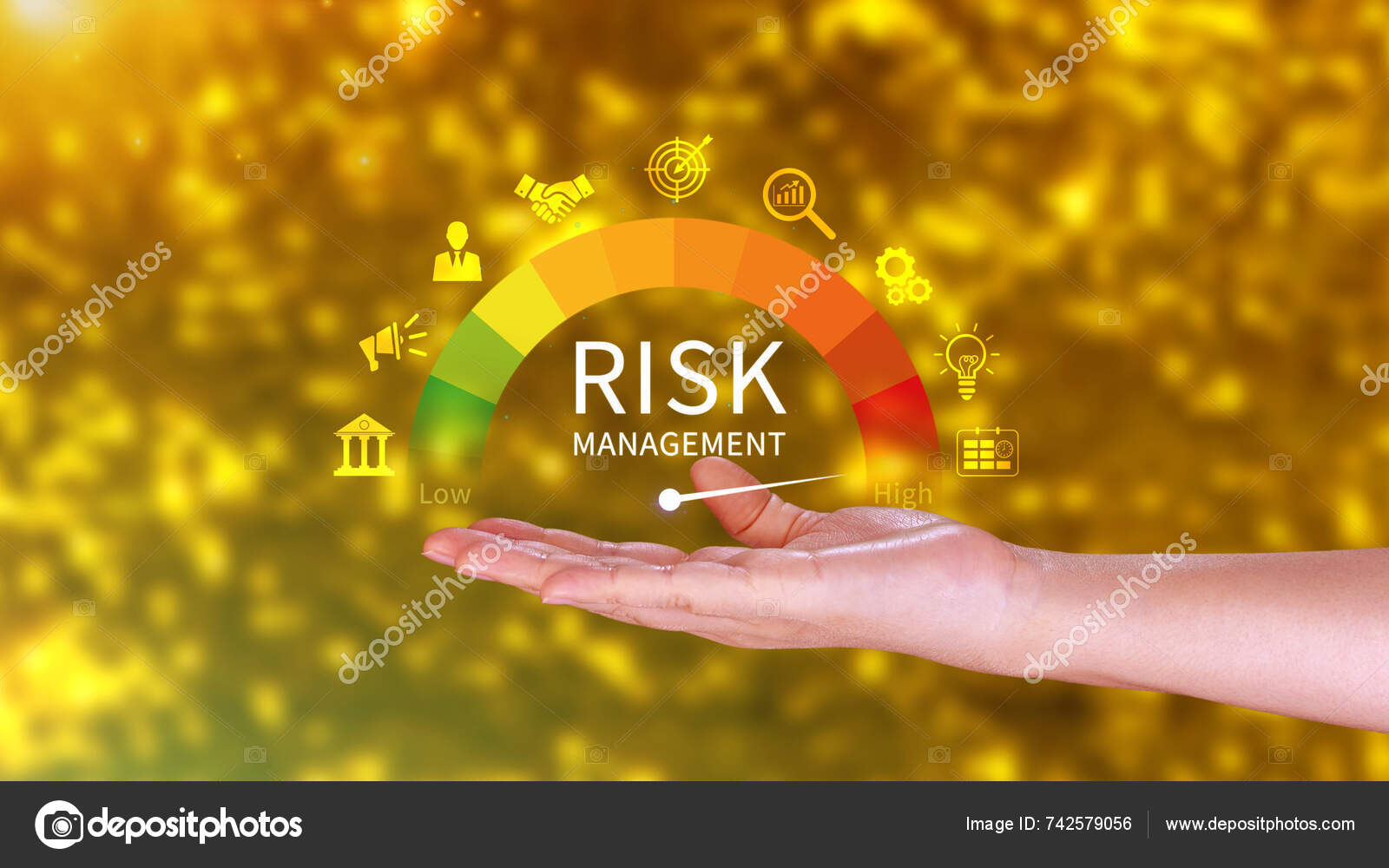 Risk Concept Analyzing Risk Opportunities Planning Business Risk Level ...