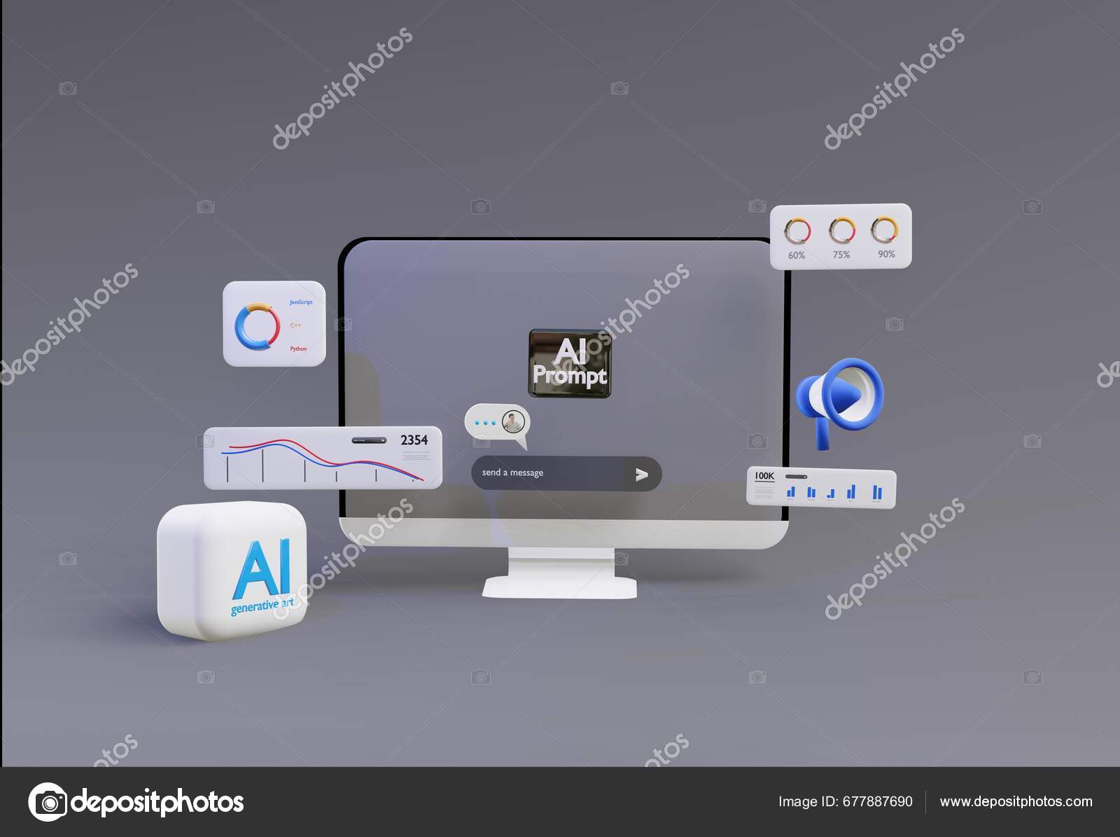 Computer Robot Chatbot Web Uiux Software Programming Algorithms Analysis Data — Stock Photo ...