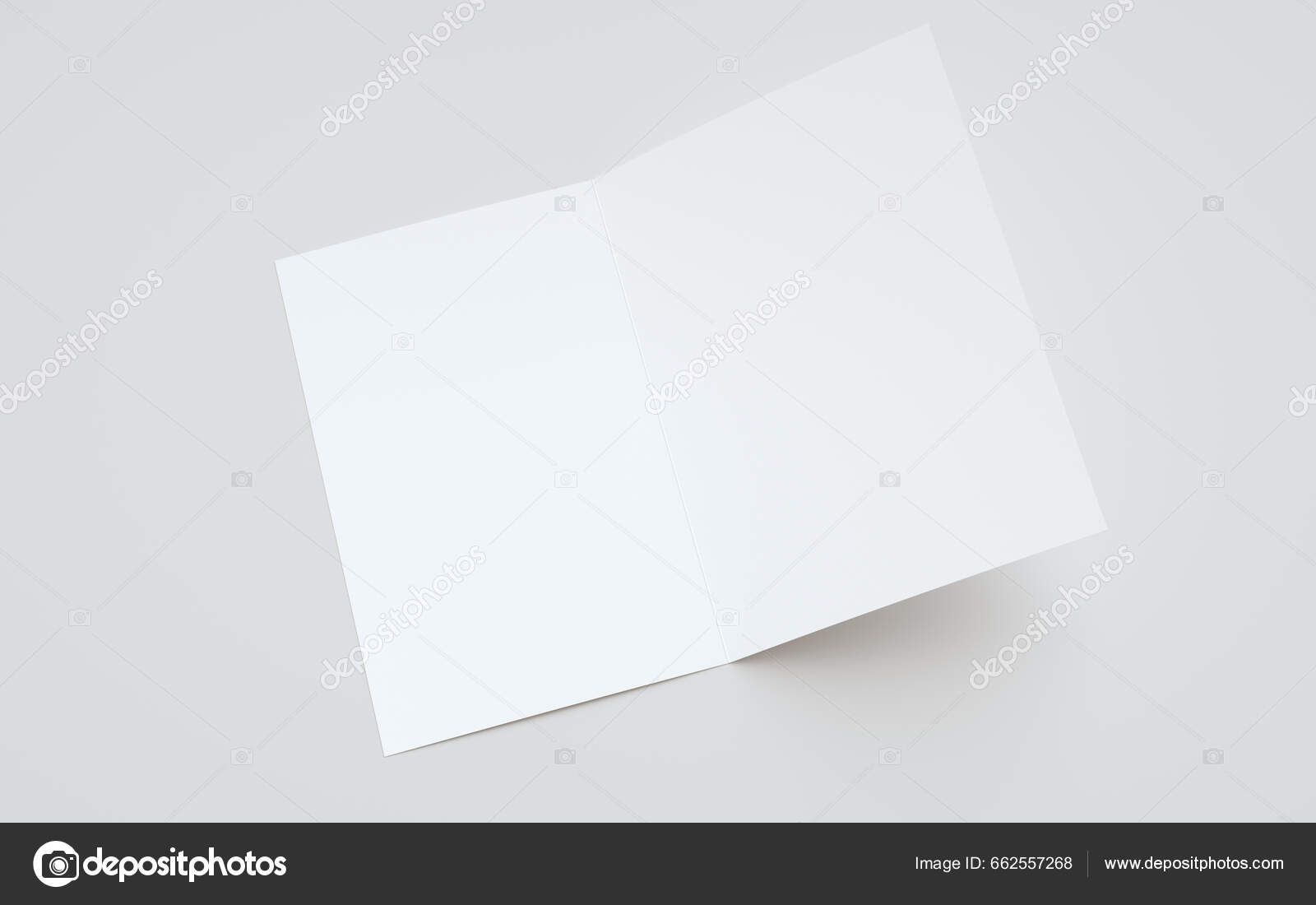Fold Half Fold Brochure Mock — Stock Photo © Mokkup #662557268