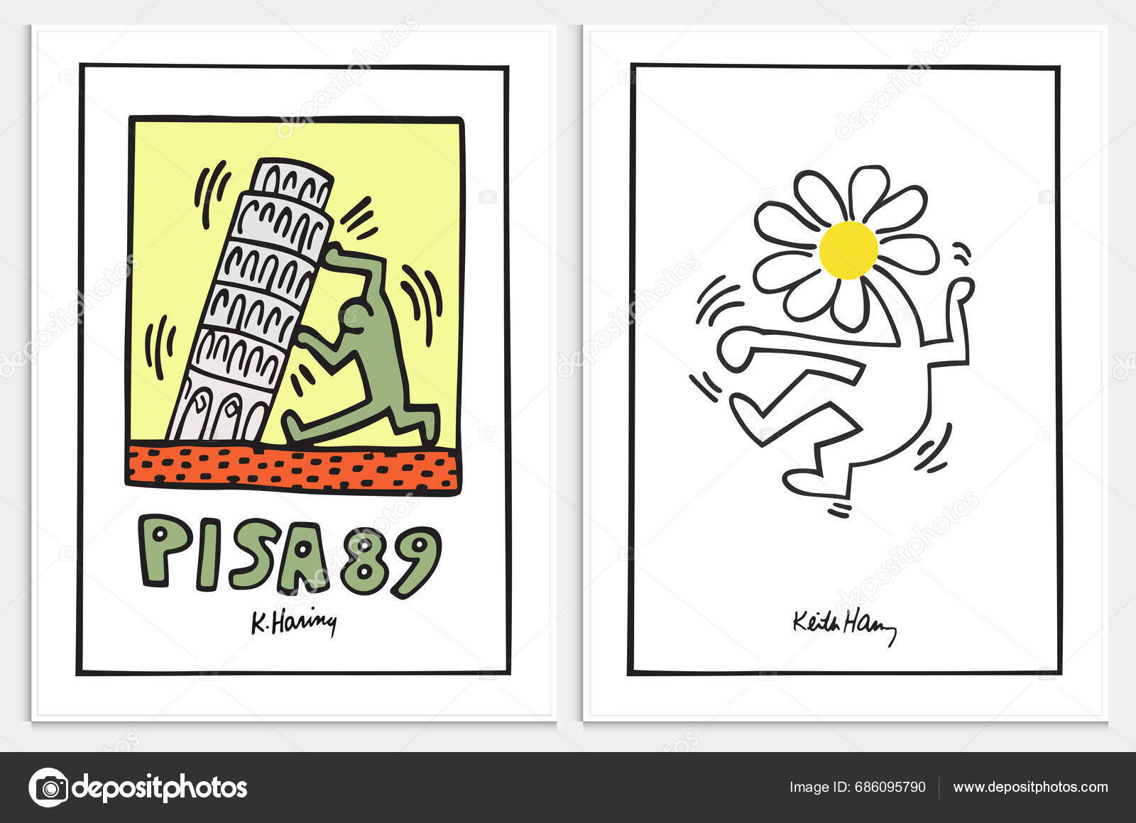 Keith Haring Conjunto Póster Exposición Póster Keith Haring Conjunto ...