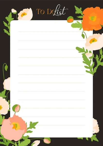 Spring Shop Grocery List Template Blue Background Cute Vector ...