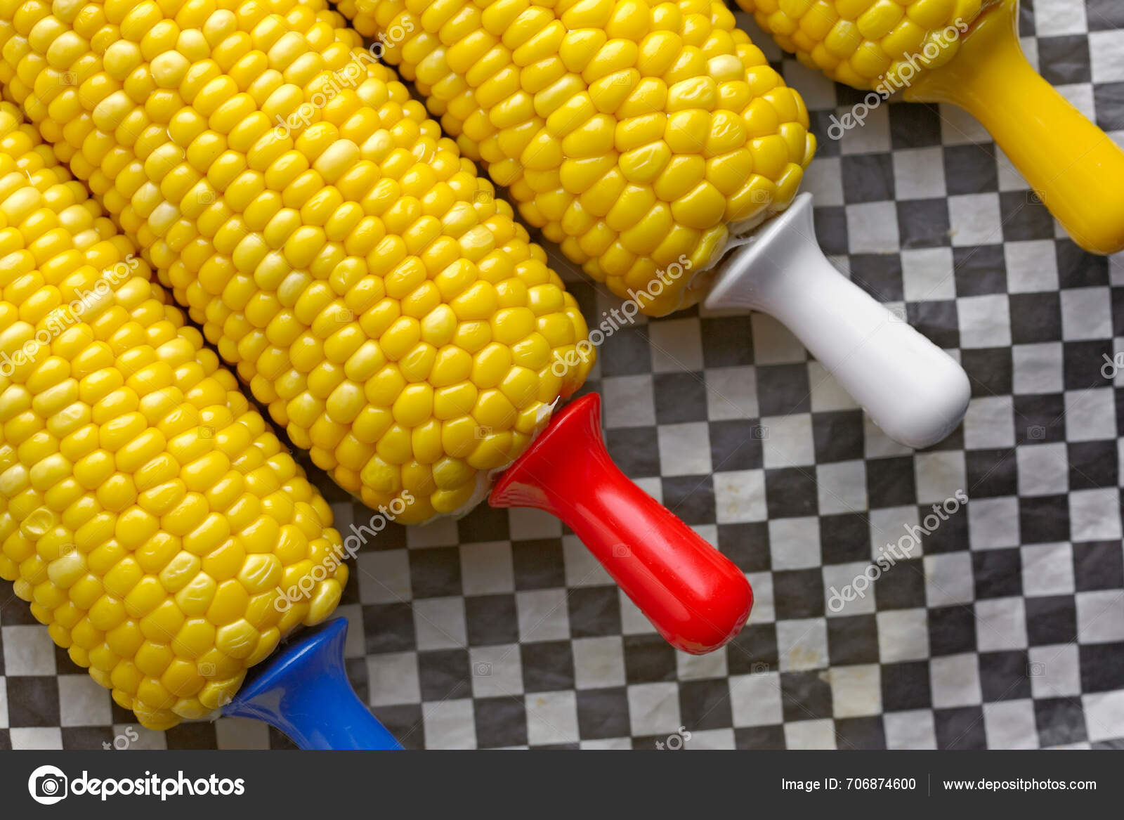 Corn Delight Ultra Image Delicious Steamed Corn Cob — Stock Photo ...