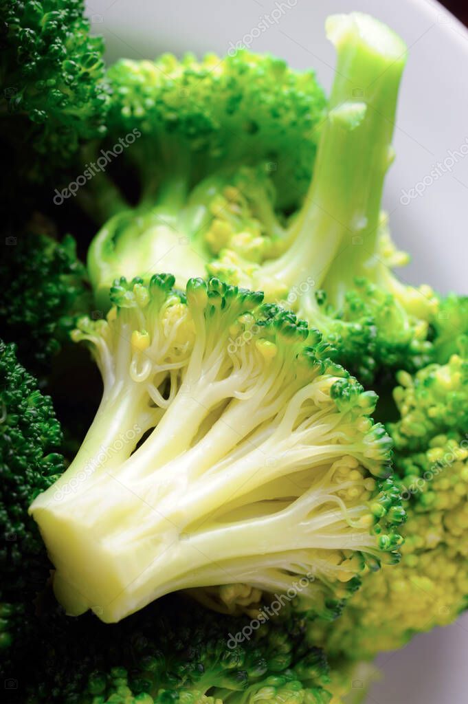 Close-Up 4K Ultra HD Imagen de brócoli cocido al vapor - Stock de ...