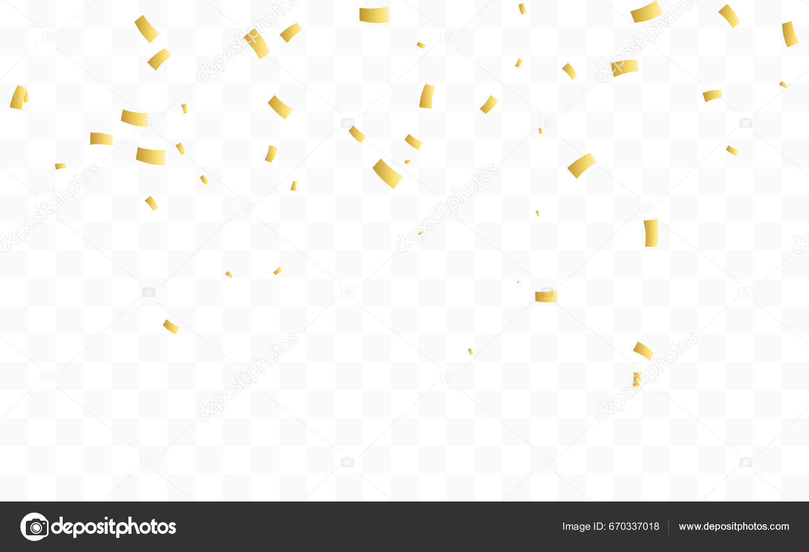 Falling Gold Confetti Pieces Party Background Stock Vector by ©Madjahed ...