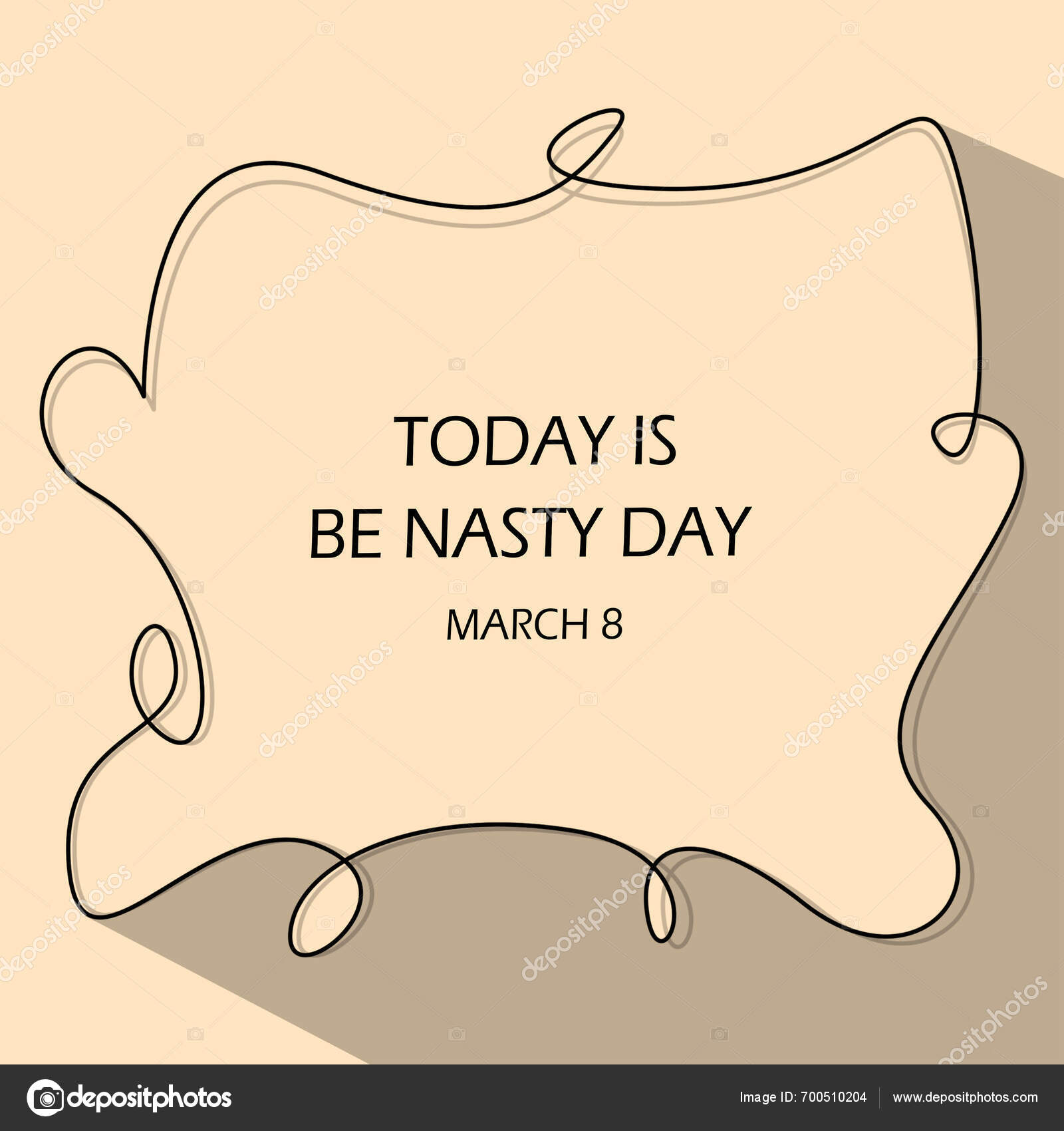 Nasty Day Event Banner Frame Thin Lines Contains Text Light Stock ...