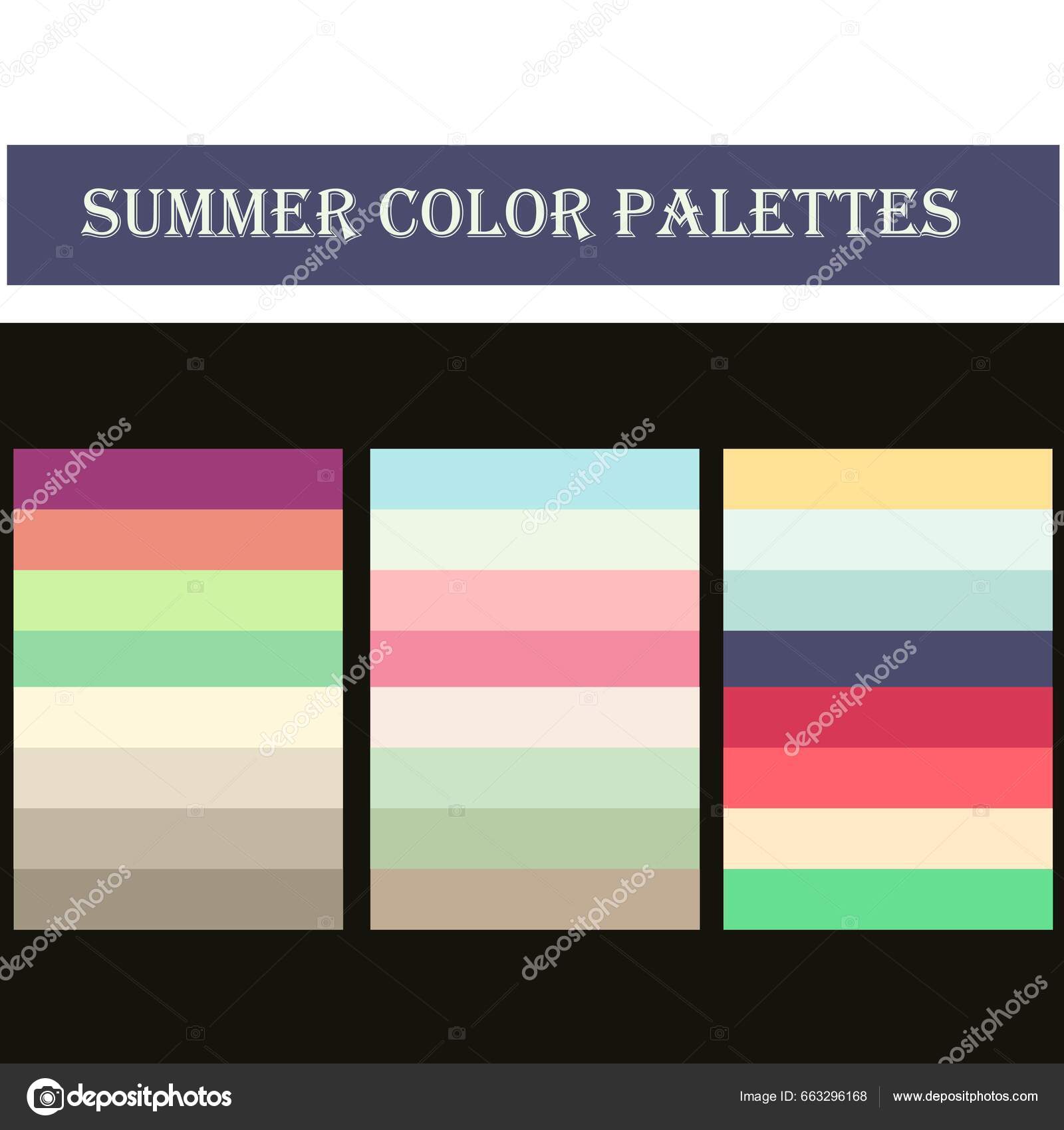 Summer Color Palettes Color Schemes Trends Combinations Palette Guides ...