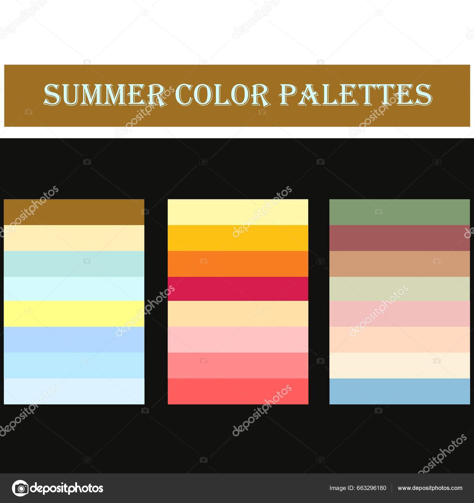 Summer Color Palettes Color Schemes Trends Combinations Palette Guides ...