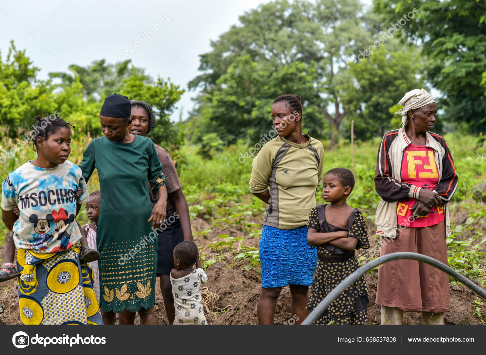Talata Plateau State June 2023 Community Members Standing Newly Built ...
