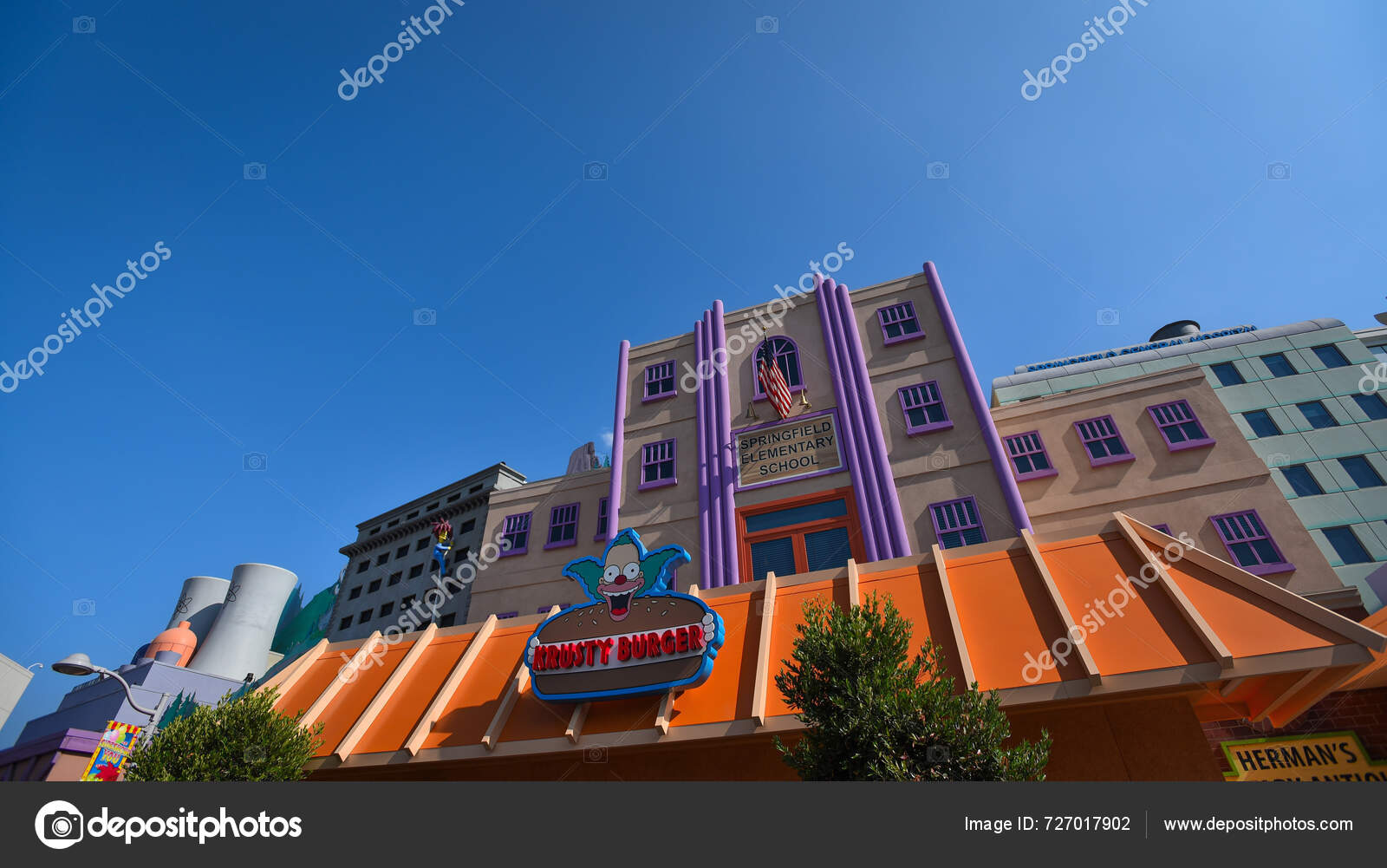 Facade Krusty Burger Springfield Elementary School Springfield Home ...