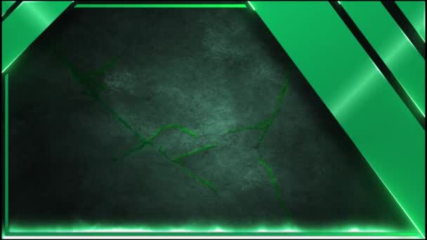 Twitch Overlay Stream Overlay Plantilla Verde — Vídeo de stock ...