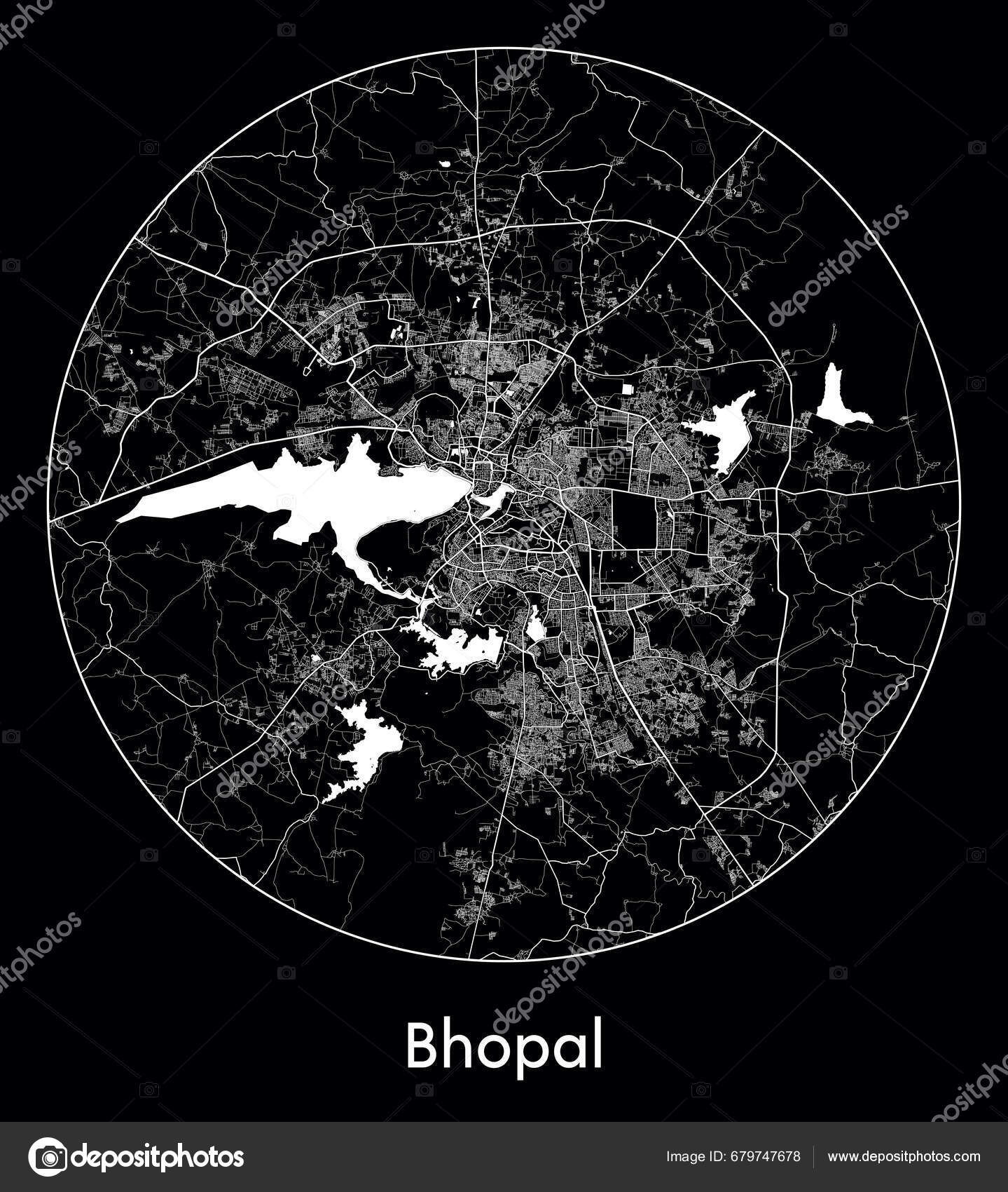 City Map Bhopal India Asia Vector Illustration Stock Vector by ©nils ... City Map Bhopal India Asia Vector Illustration Stock Vector by ©nils ...