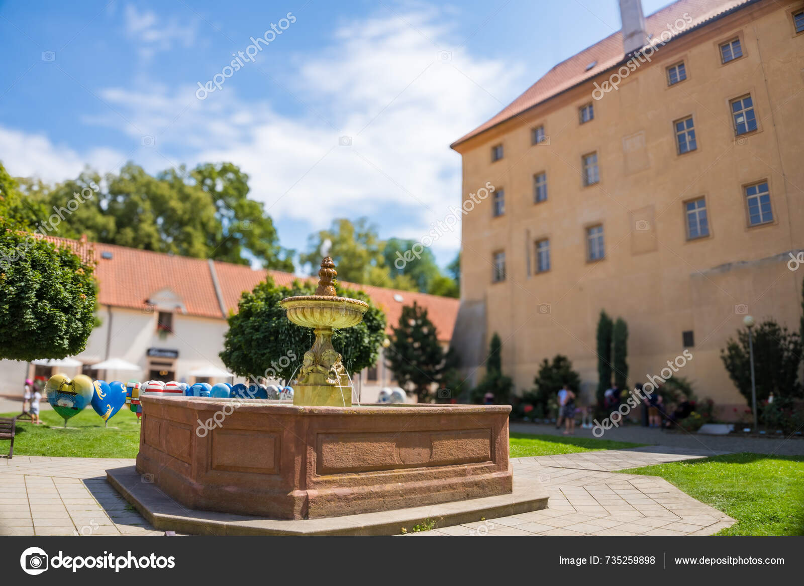Podebrady Chequía Julio 2024 Castillo Histórico Podebrady Edificios ...