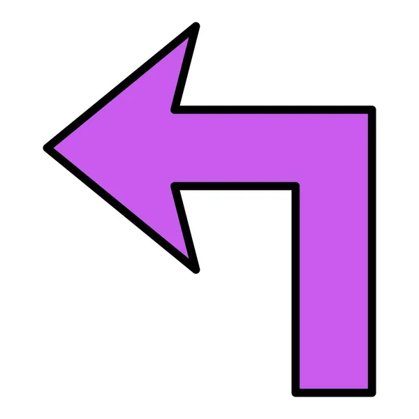 สัญลักษณ์ของลูกศรสีม่วง imágenes de stock de arte vectorial | Depositphotos