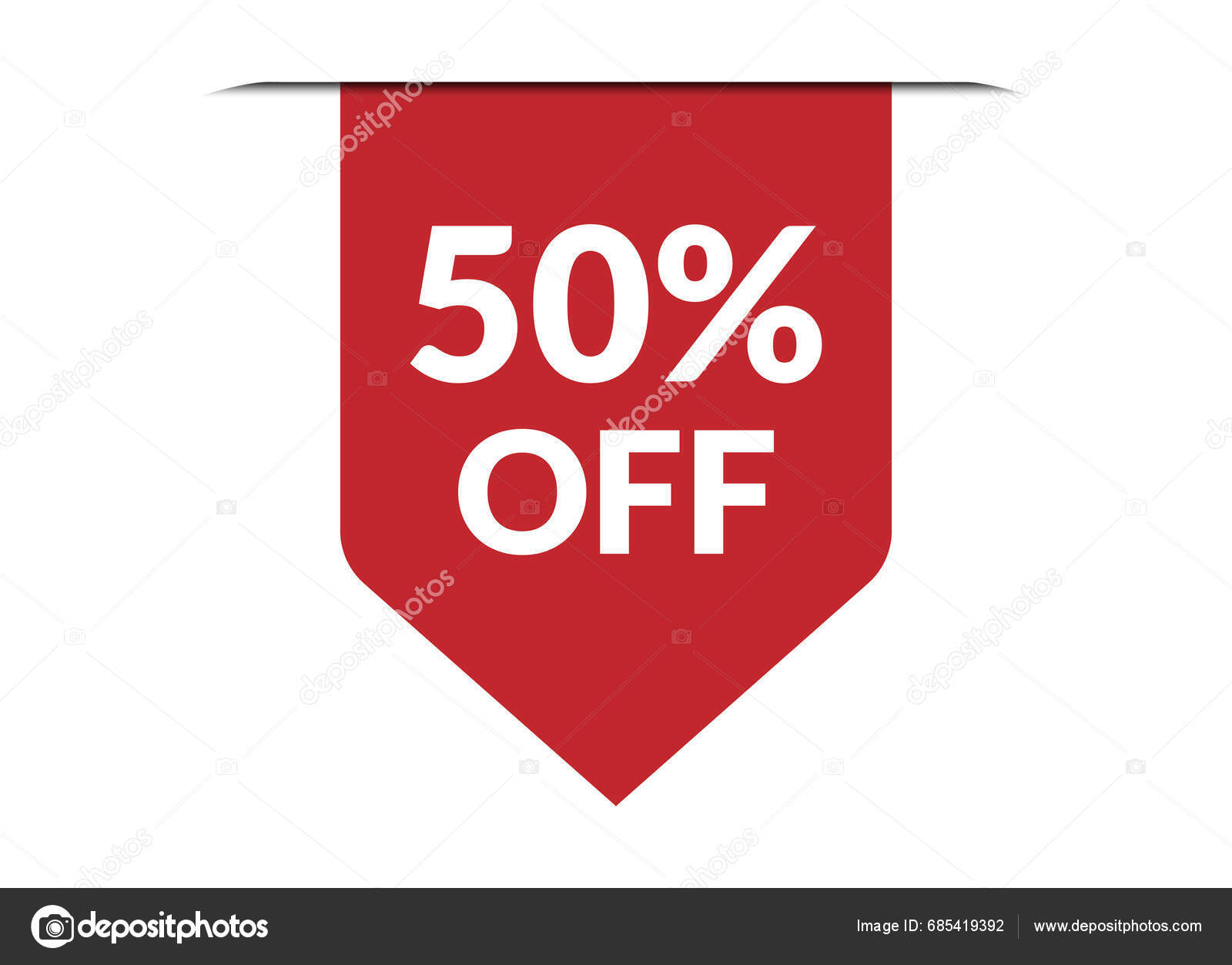 Red Vector Banner Illustration Isolated White Background Stock Vector by ©Shipons-Creative 685419392