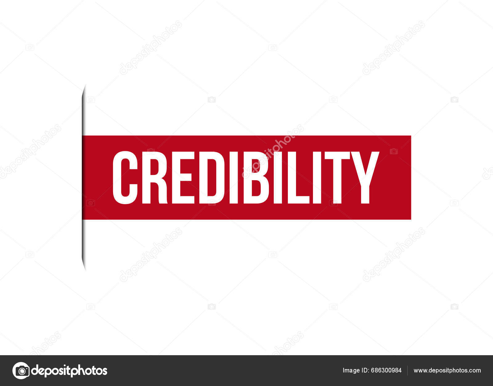 Credibility Red Banner Design Vector Illustration Stock Vector by ... Credibility Red Banner Design Vector Illustration Stock Vector by ...