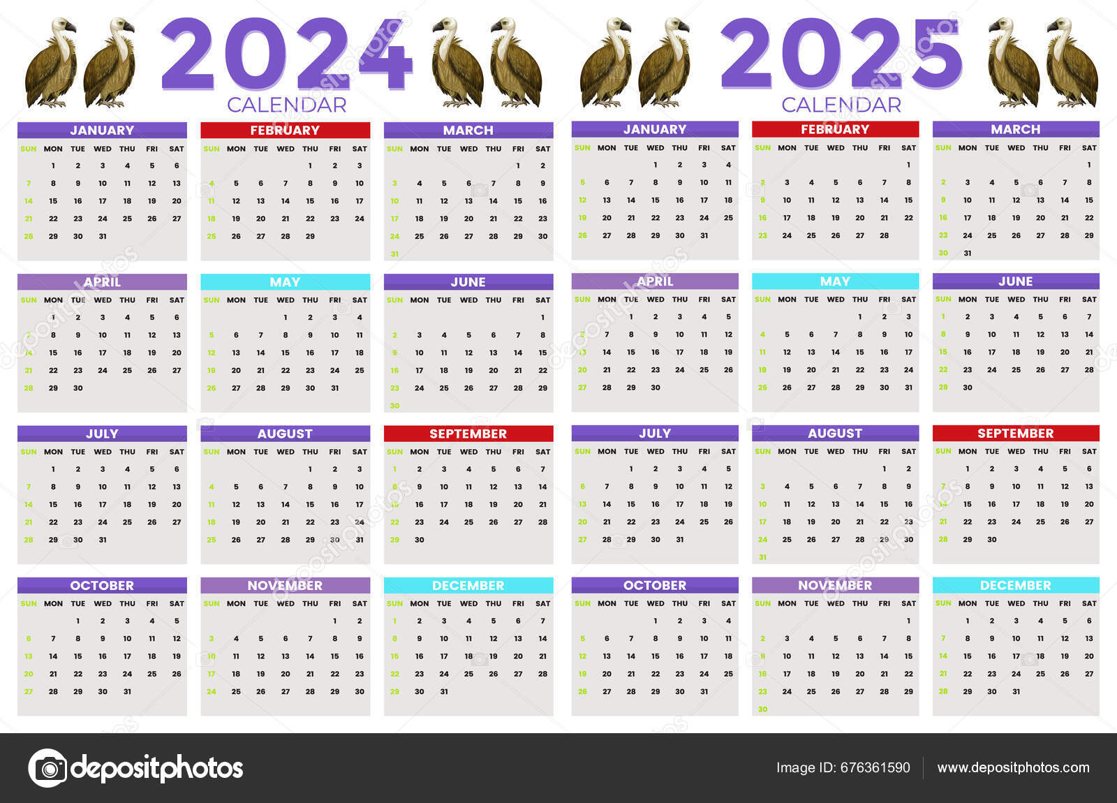 2024 2025 Calendar Design Template Happy New Year Stock Vector by ... 2024 2025 Calendar Design Template Happy New Year Stock Vector by ...