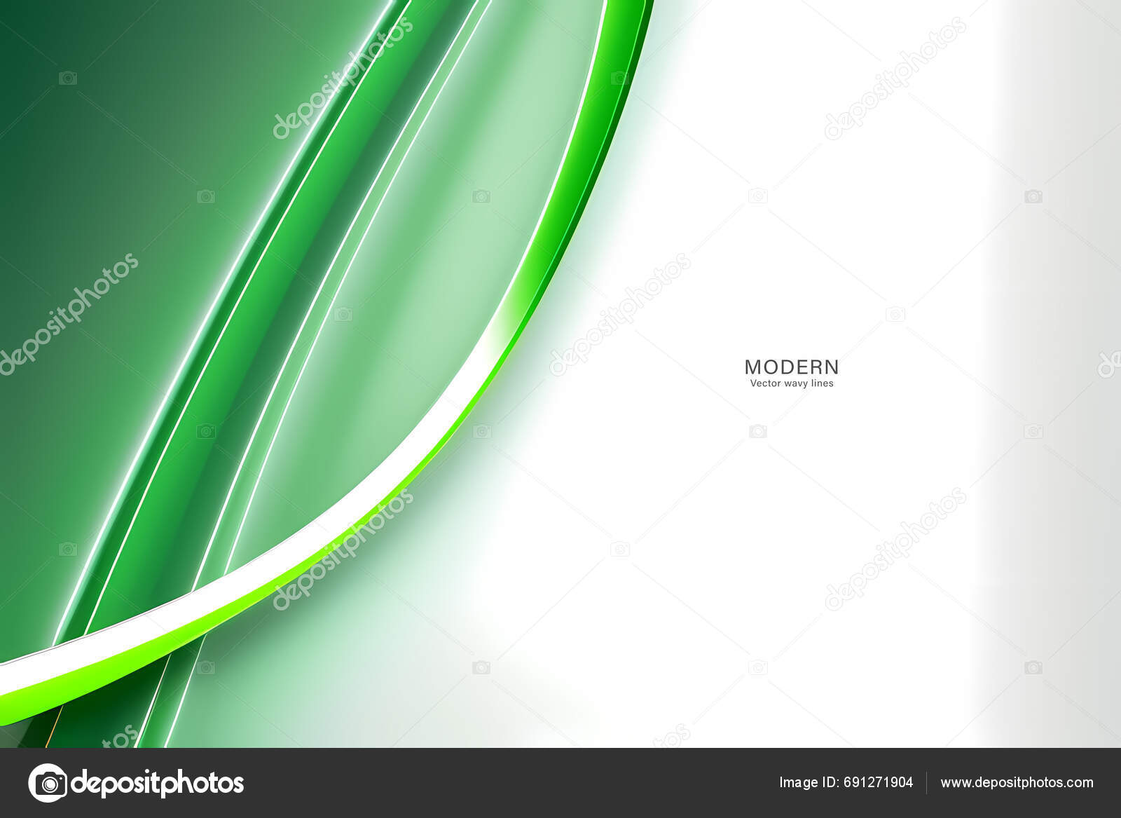 Abstract Background Green Color Shapes Vector Illustration Stock Vector ...