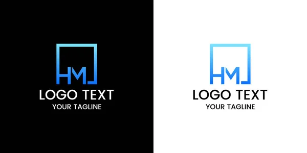 Hm logo design Vektor Stok, Ilustrasi Hm logo design Bebas Royalti ...