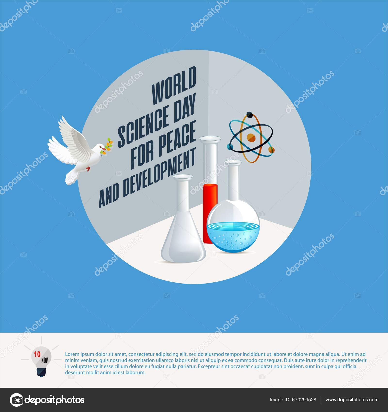 International Week Science Peace Stock Vector by ©tubagusrachmat2001 ...