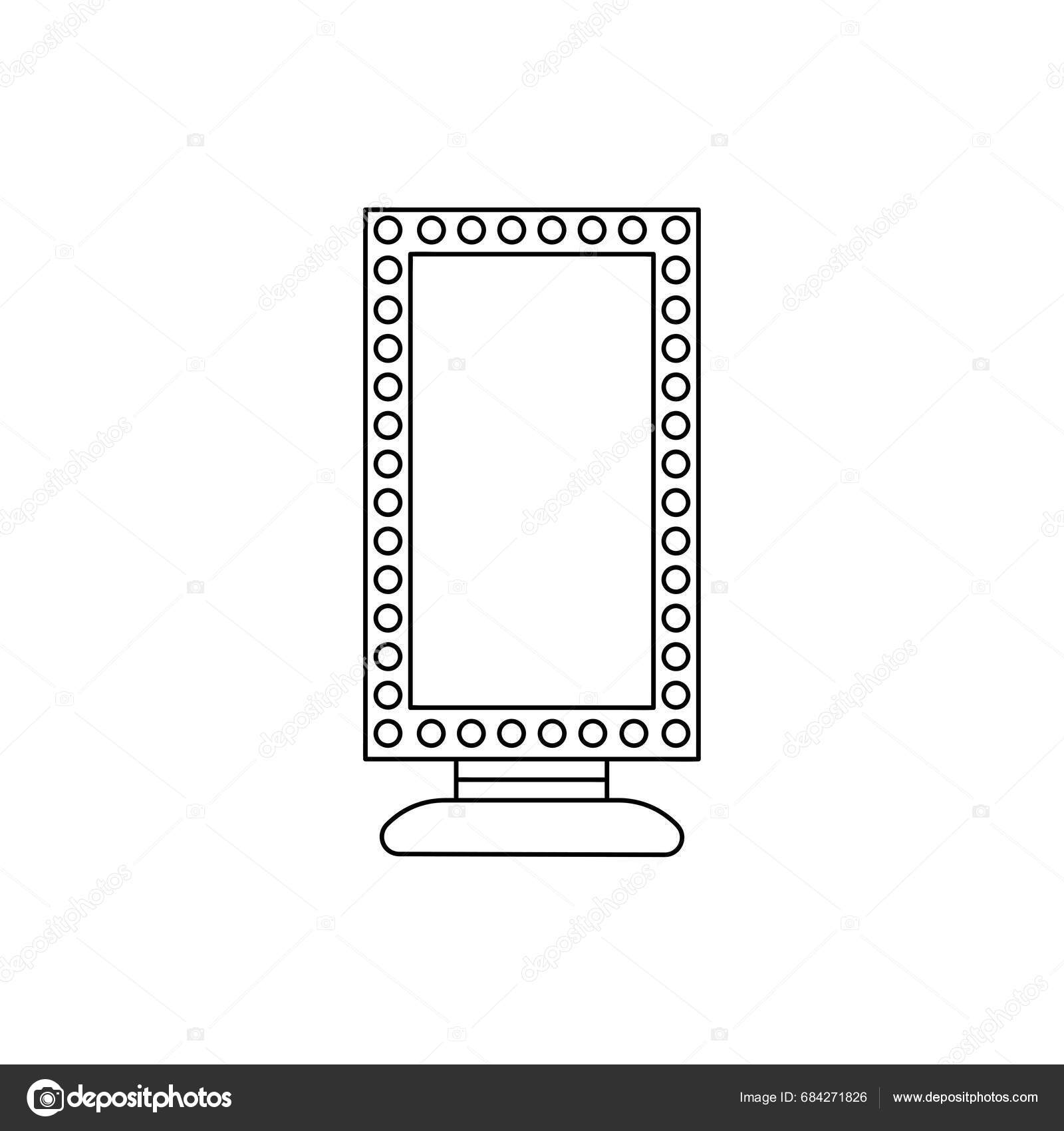 Hand Drawn Kids Drawing Cartoon Vector Illustration Mirror Light ...