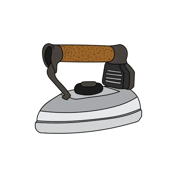 Hand Drawn Kids Drawing Cartoon Vector Illustration Wooden Handle ...