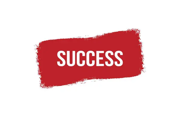 Brush Style Excellence Red Banner Design White Background Stock Vector ...