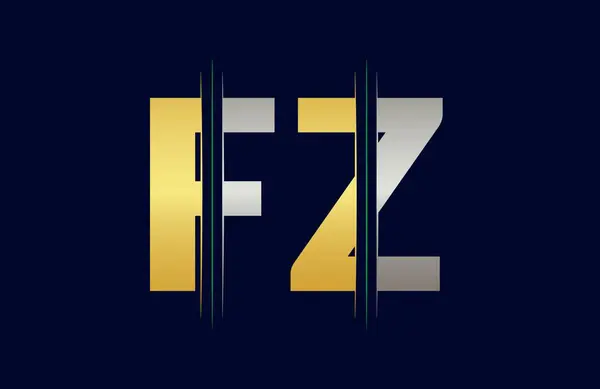 Único logotipo de la letra FZ plantilla de vector icono. 2024