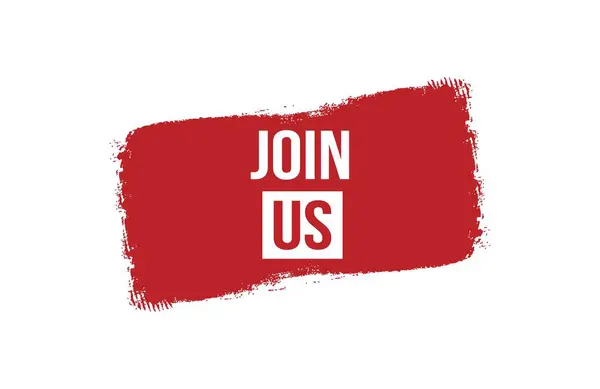 Brush Style Contact Red Banner Design White Background Stock Vector by ...