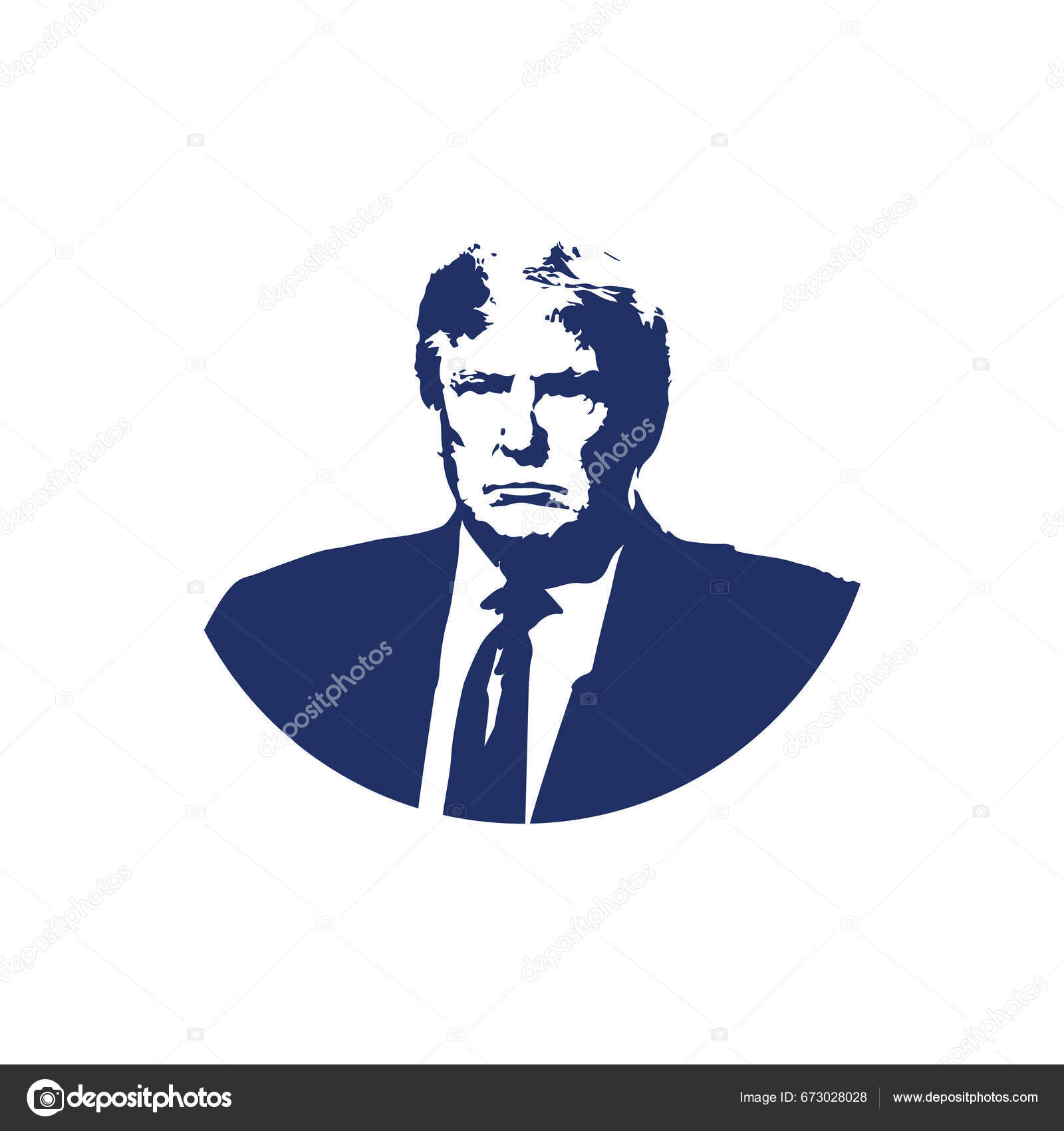 Donald Trump Silhouette Logo Icon Stock Vector by ©junaidfour4@gmail ...