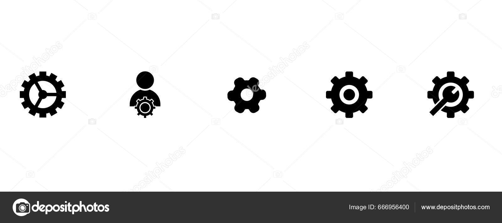 Setup Settings Icons Set Collection Simple Linear Web Icons ...