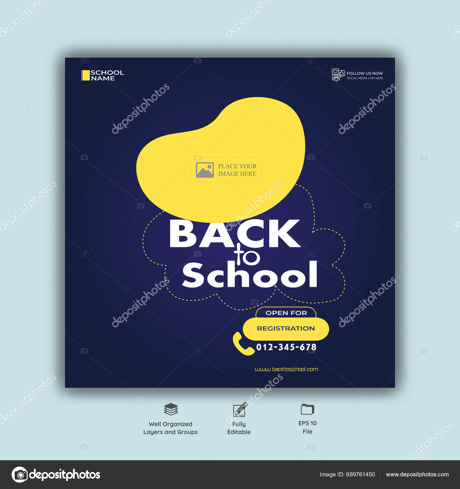 Back School Social Media Post Banner Stock Vector by ©cgistudiobd 689761450 Back School Social Media Post Banner Stock Vector by ©cgistudiobd 689761450