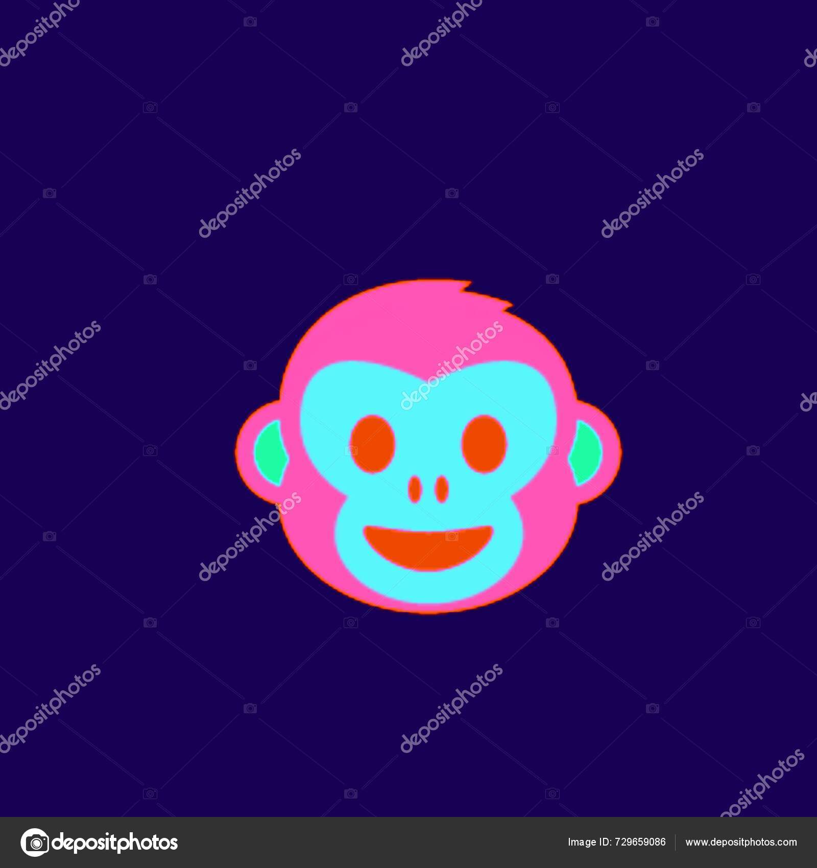 Monkey Icon Illustration Isolated Vector Sign Symbol — Stock Photo ...
