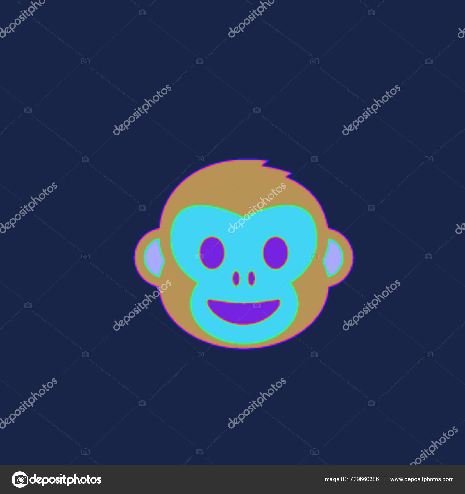 Monkey Head Icon Vector Illustration — Stock Photo © fm2452303@gmail ...
