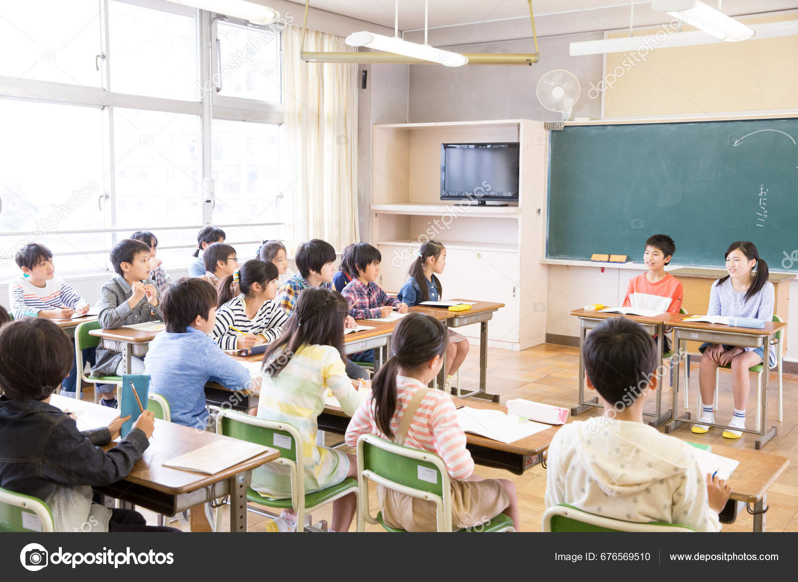 Portrait Asian Children School Classroom — Stock Photo © Paylessimages ...